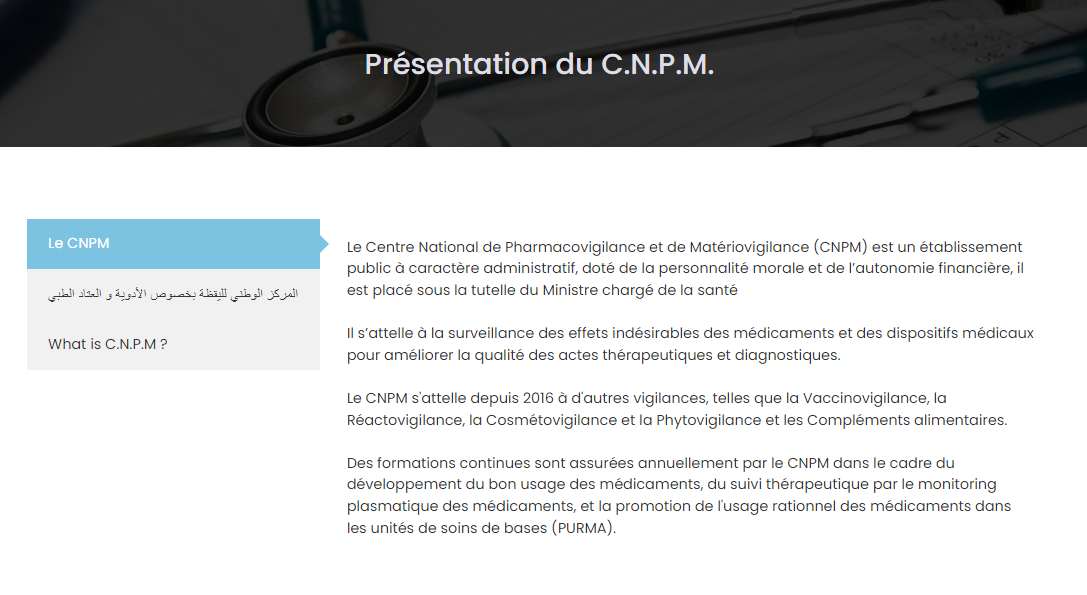 Présentation du C.N.P.M. - CNPM